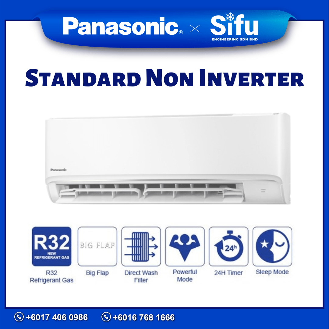 Panasonic Wall Mounted Air Conditioner R32 Non-Inverter (CS-PN) | Sifu ...
