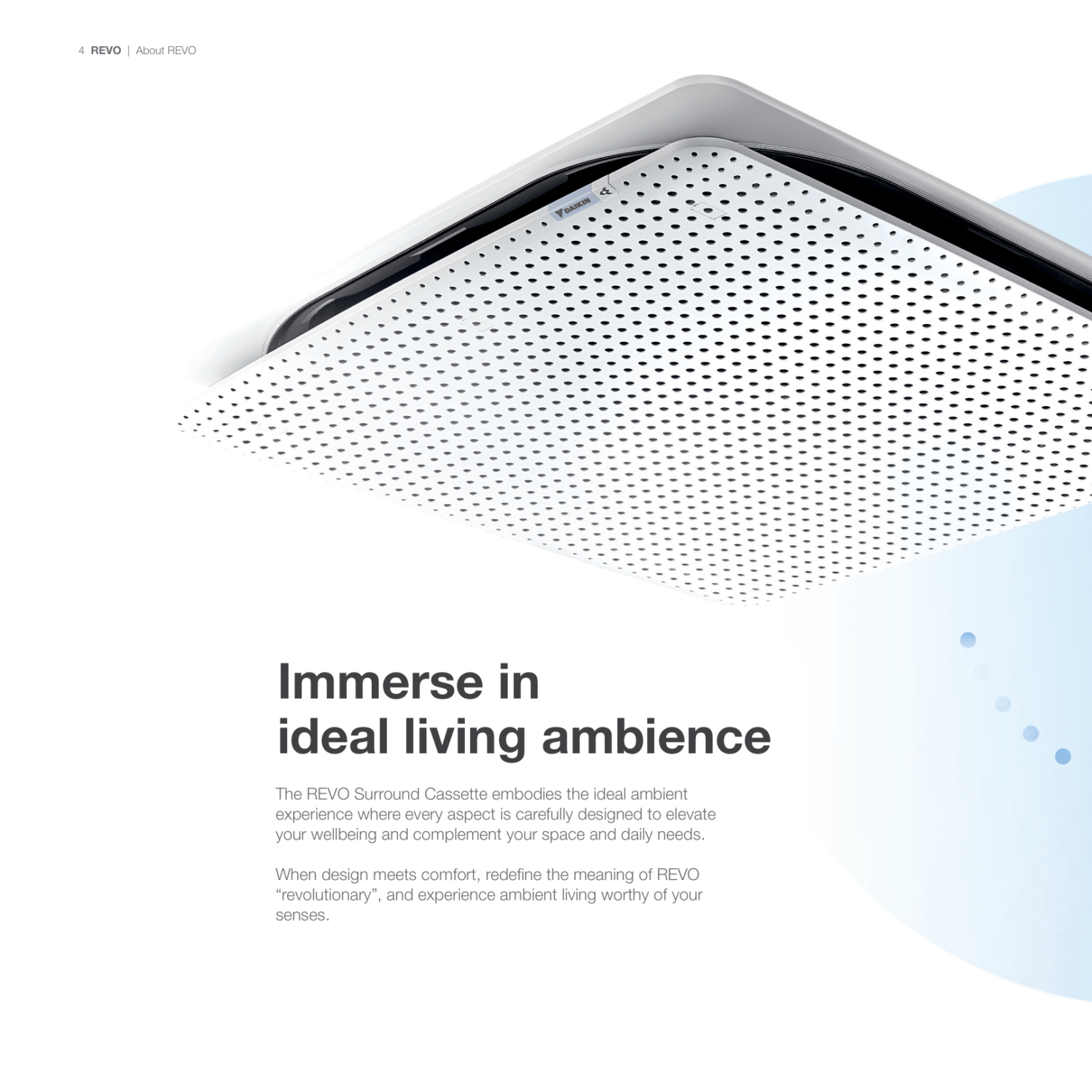 Daikin Revo Ceiling Cassette Non Inverter | Sifu Engineering Sdn Bhd